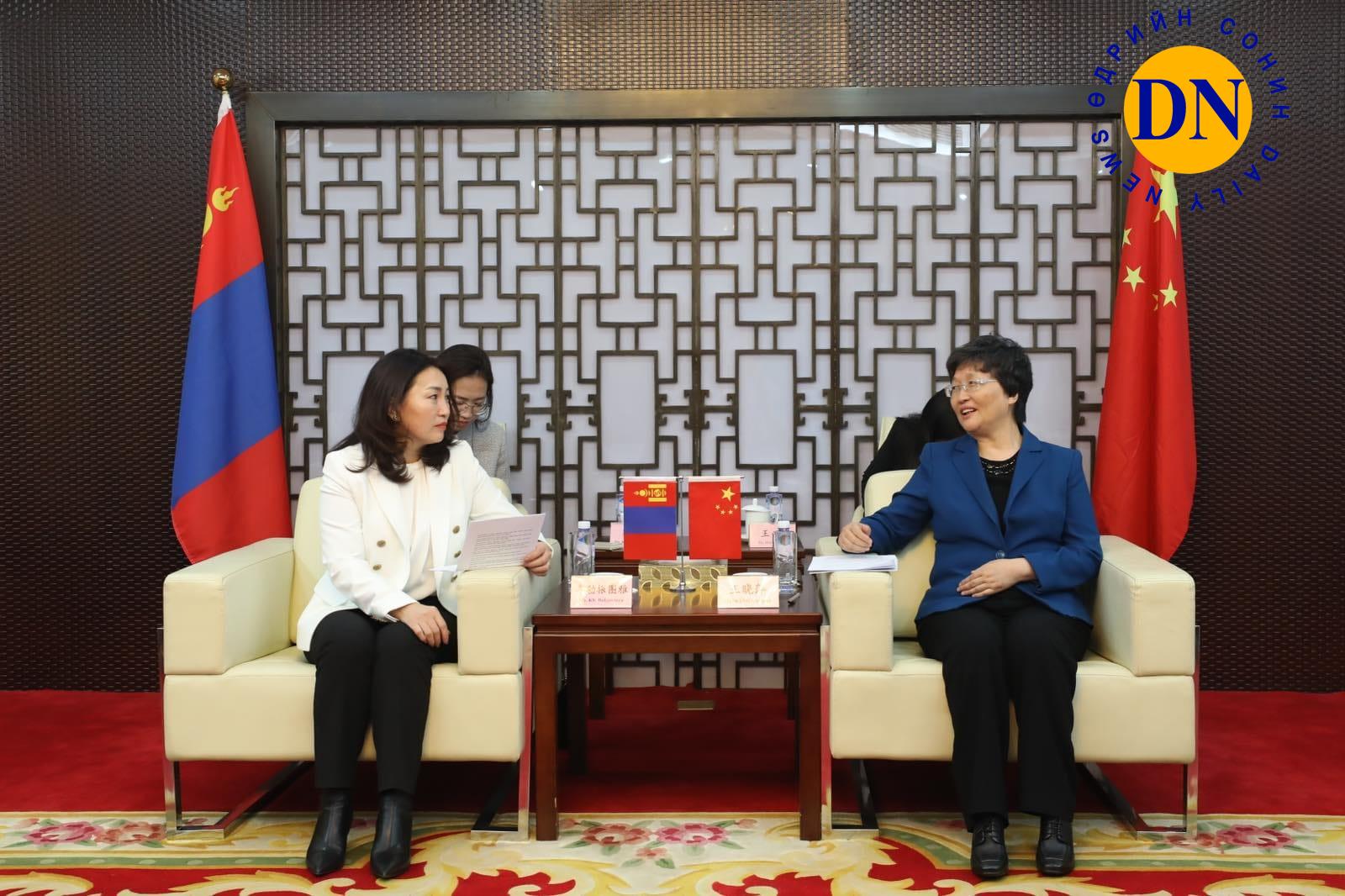 Хөдөлмөр нийгмийн хамгааллын сайд Х Булгантуяа БНХАУ д хийж буй айлчлалын хүрээнд тус улсын