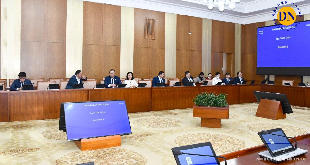 ТБХ Төсвийн тухай хуульд нэмэлт оруулах тухай хуулийн төслийн эцсийн
